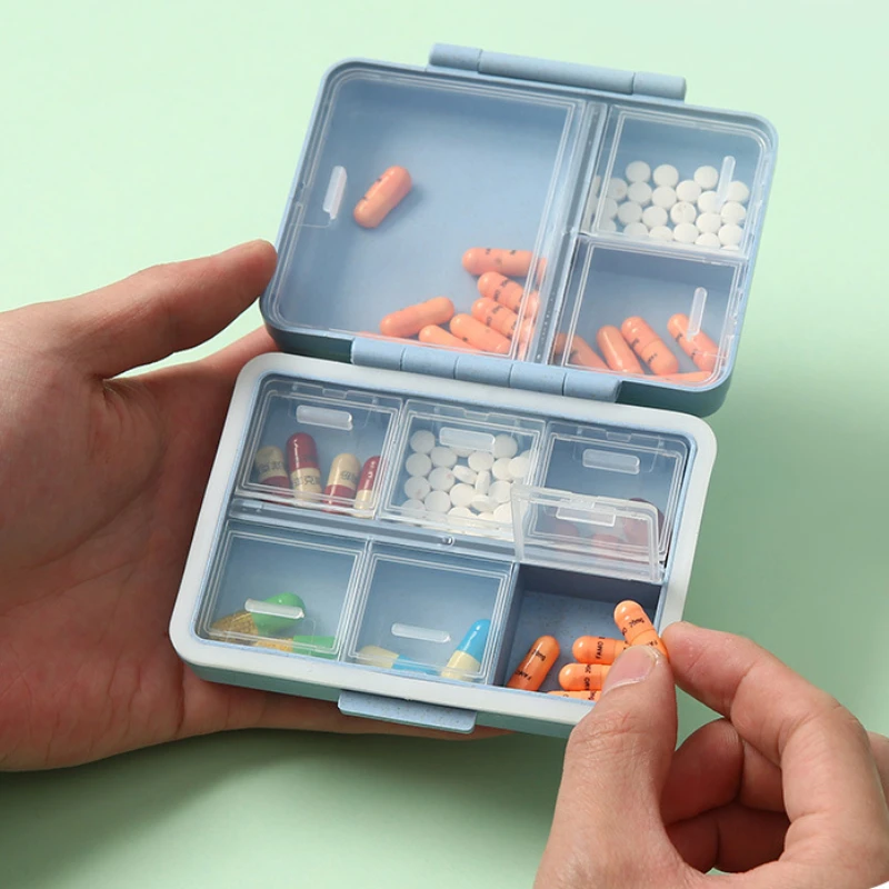 Portable-Colorful-9Grids-Slots-Medicine-Box-Health-Care-Container-Case ...