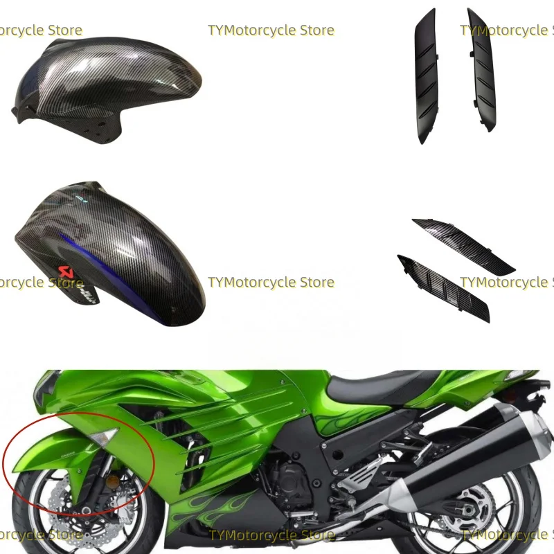 Front-Fender-Fairing-Mudguard-Front-wheel-Covers-Fit-For-KAWASAKI-ZX14R ...