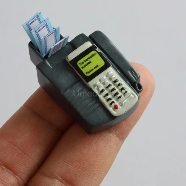 1/6 Scale Miniature Dollhouse POS Model Mini Card Reader Supermarket ...