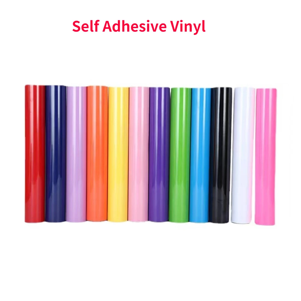 6-12-Pack-30x100-150cm-Multi-Color-Permanent-Adhesive-Vinyl-Rolls-for ...
