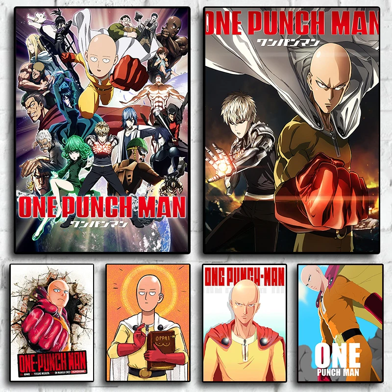 Anime-Canvas-Painting-One-Punch-Man-Poster-and-Print-Room-Decor-Japan ...
