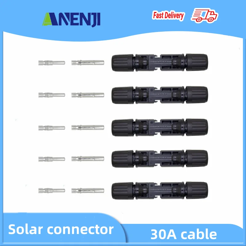 1Pair-Solar-Panel-Connector-Solar-Solar-Plug-Cable-Connectors-male-and ...