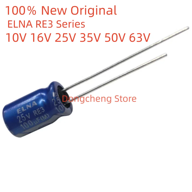 ELNA RE3 10V 16V 25V 35V 50V 63V 100V 10UF 22UF 47UF 100UF 220UF 470UF ...