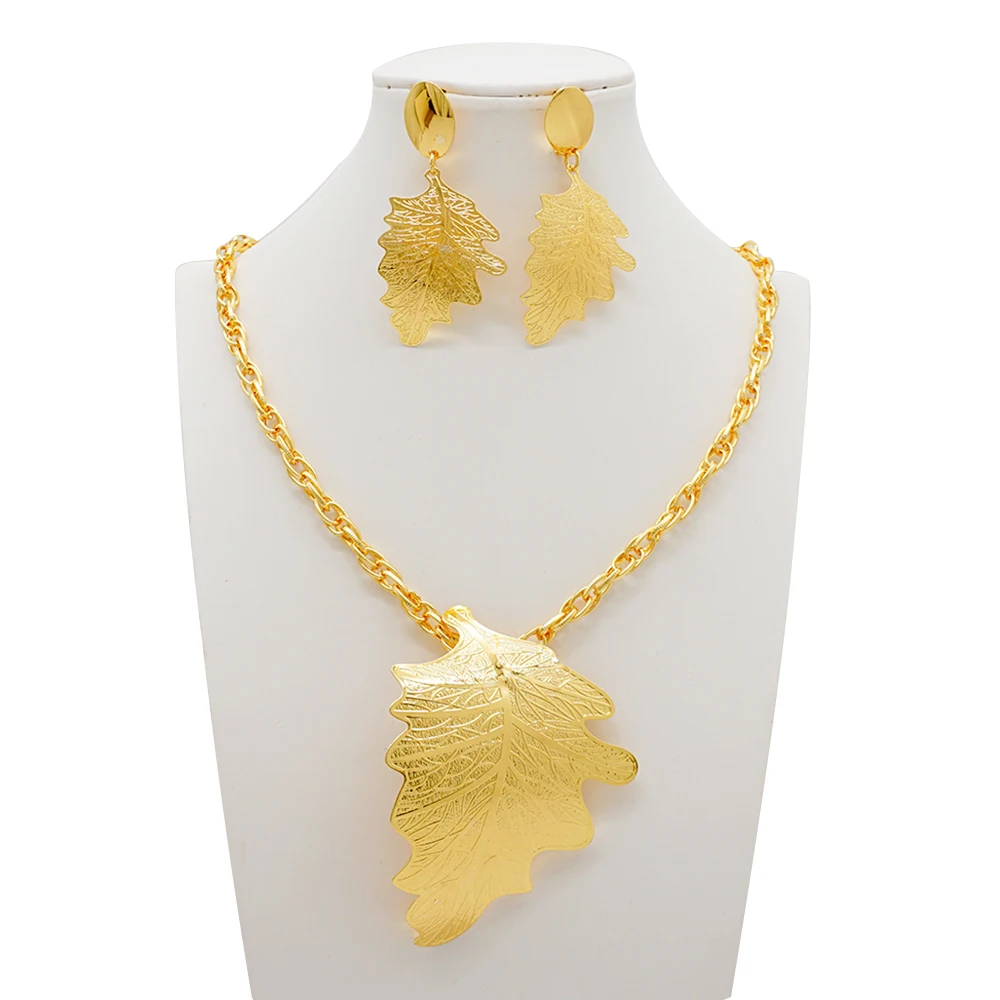 Indian-Gold-Color-Necklace-Set-Nigeria-Party-Bride-Wedding-Ethiopia ...
