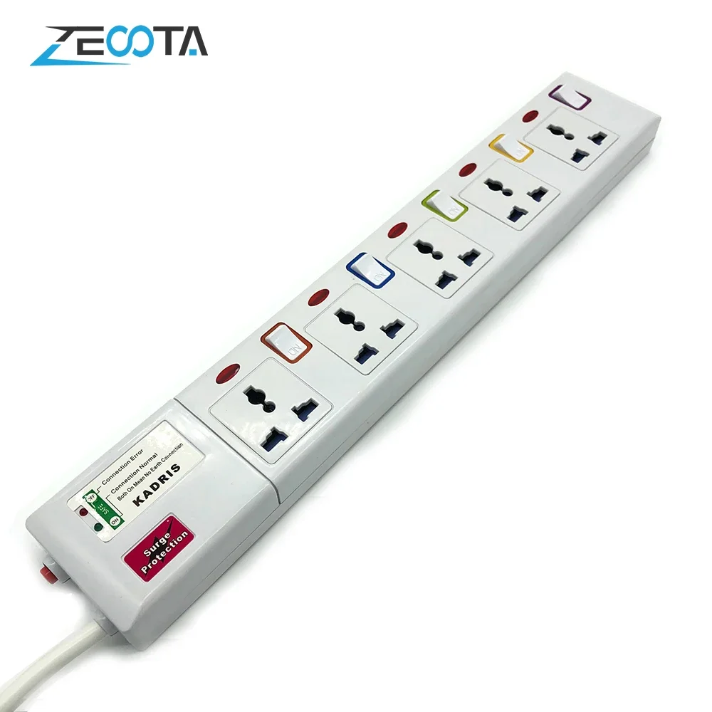 Power-Strip-Socket-5-way-AC-Universal-Outlets-Plug-Surge-Protector ...