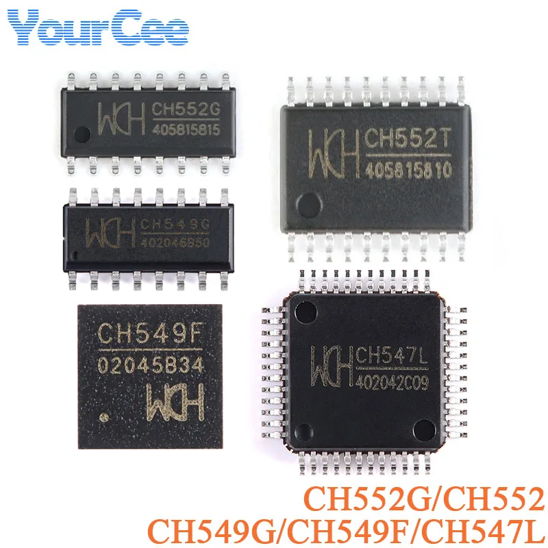 5PCS-CH552G-SOP-16-CH552T-TSSOP-20-CH549G-CH549F-CH547L-LQFP-48-8-bit ...