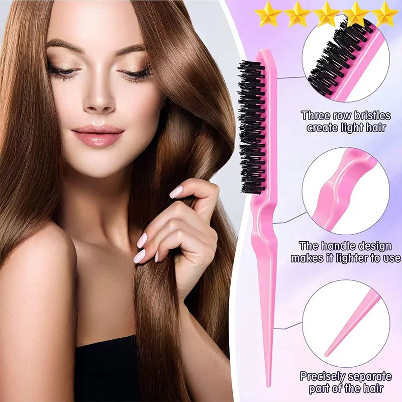Hot-sales-Three-row-Hair-Comb-Fluffy-Curly-Hair-Comb-Professional-Style ...