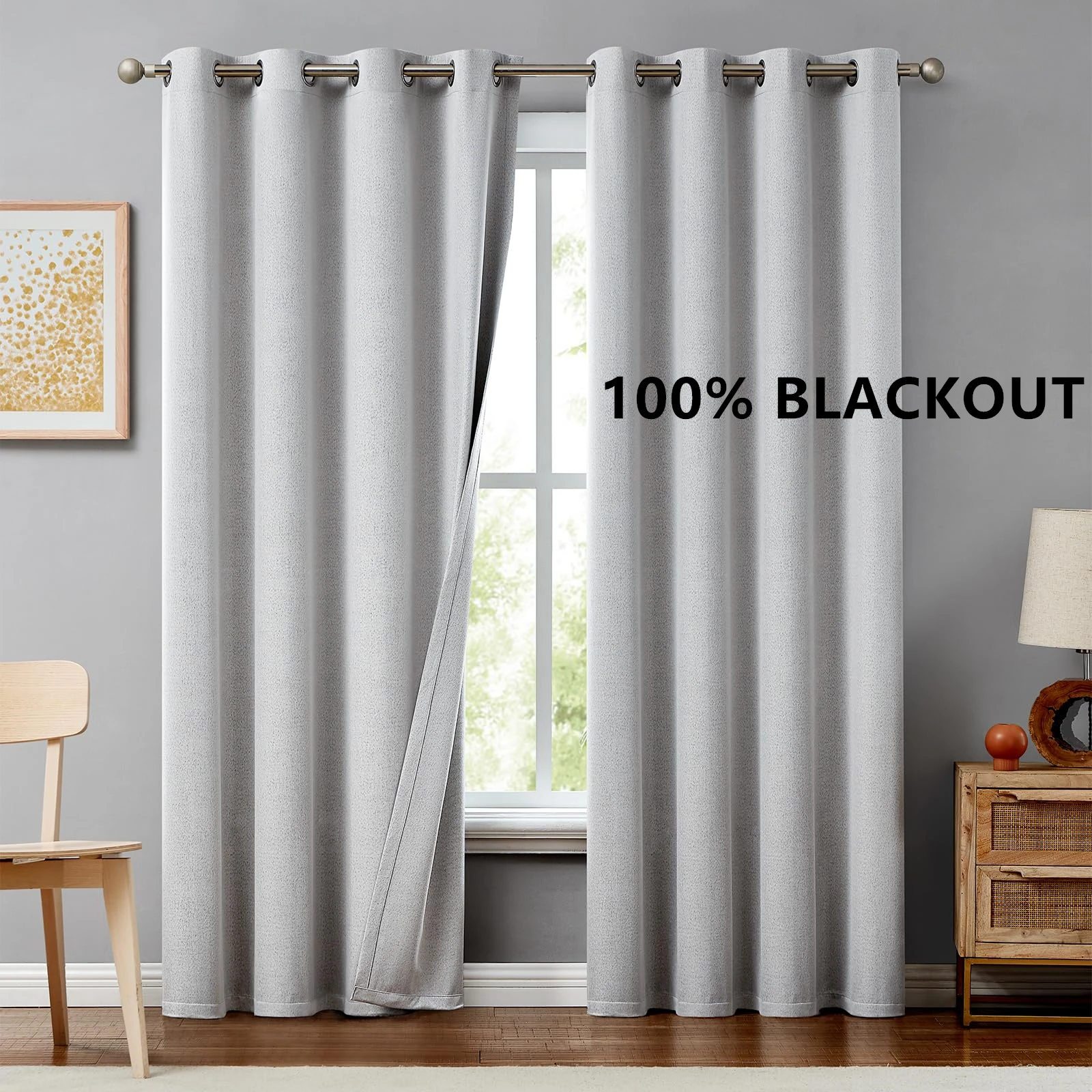 350cm-Height-Custom-Made-100-Blackout-Curtains-Extra-Long-Faux-Linen ...