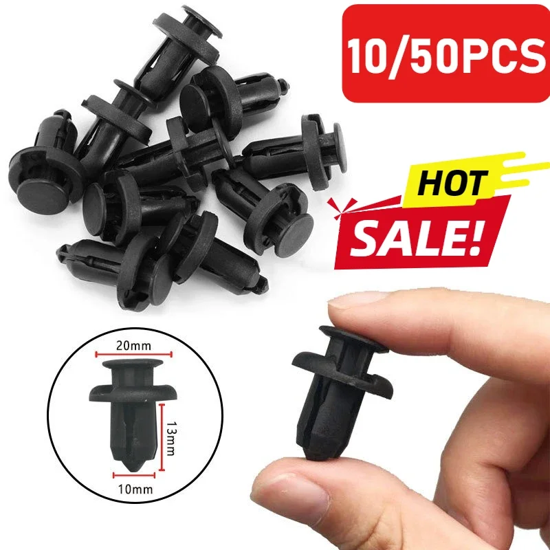 10/50pcs 10mm Car'S Front And Rear Bumper Buckle For Honda Accord Civic ...