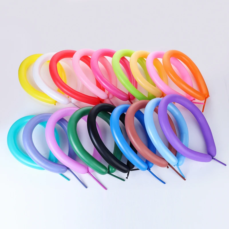 100pcs-Thickened-Magical-Balloons-Candy-colored-Weave-Animal-Long ...