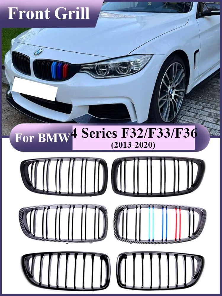 Glossy-Black-Front-Upper-Kidney-Bumper-Grill-for-BMW-4-Series-F32-F33 ...