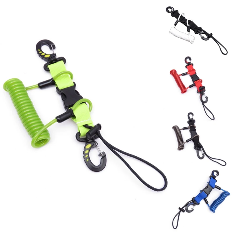Scuba-Diving-Lanyard-Coil-Springs-Camera-Lanyard-Spiral-With-Ring-Dive ...