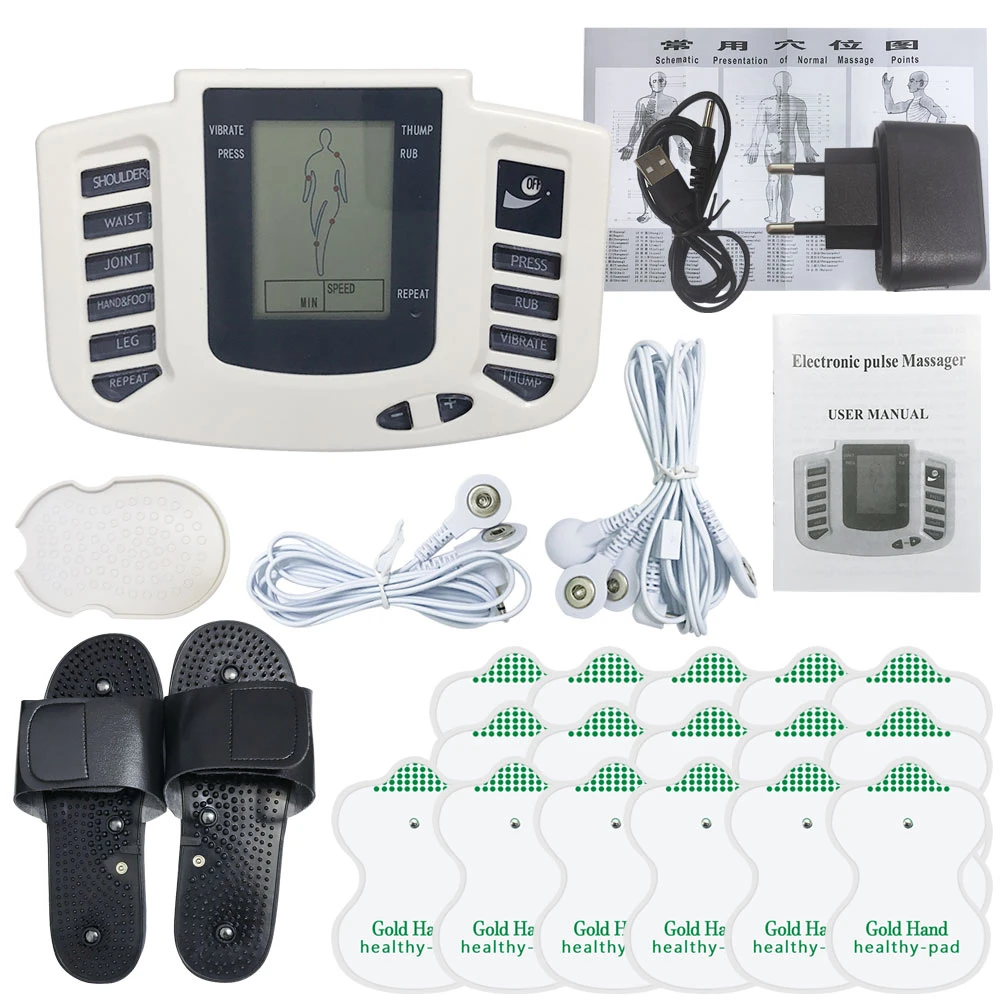 Tens Electrode Pads Massage Eletric Muscle Stimulator Back Massager For ...
