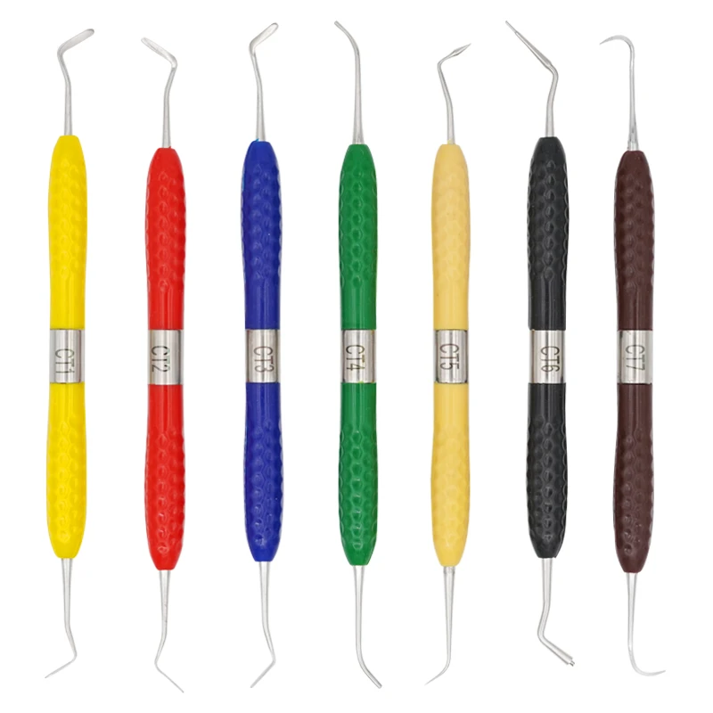 7pcs/set Dental Resin Filled Restorative Instrument Kit Fit Filler ...