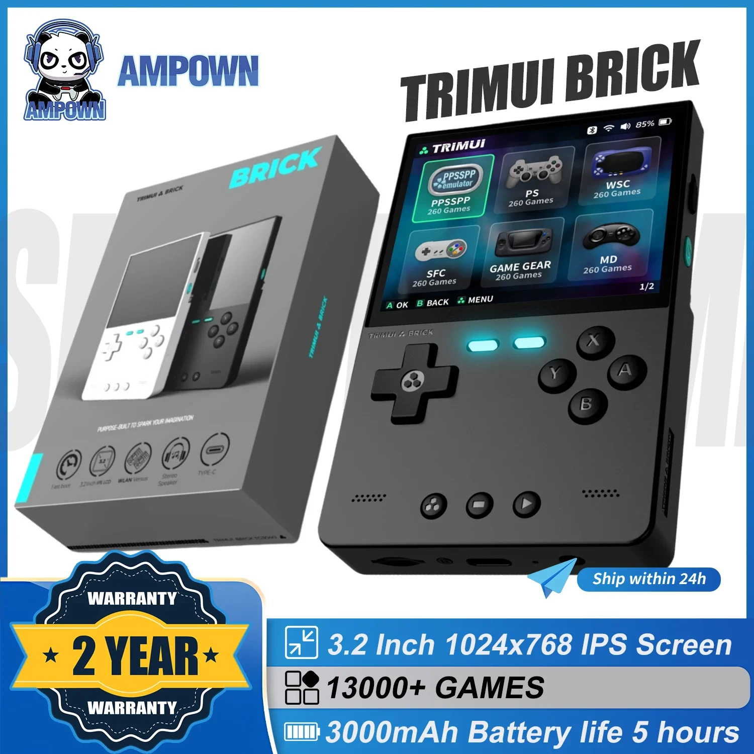 AMPOWN-Trimui-BRICK-Portable-Retro-Handheld-Game-Players-3-2-IPS-Screen ...