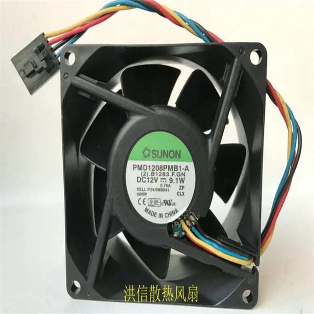 Original SUNON PMD1208PMB1-A DC12V 9.1W 8CM 8038 cooling fan - Uranful.com
