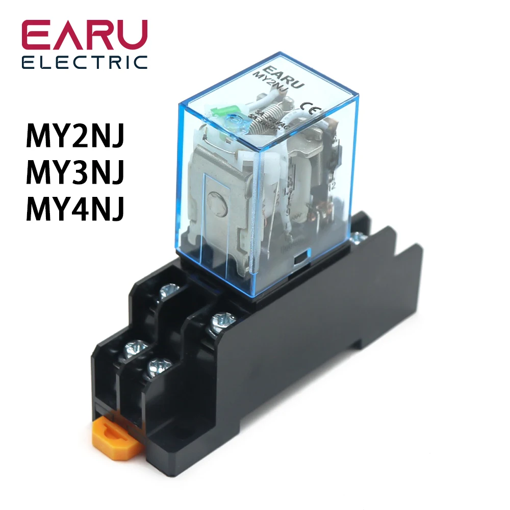 MY2NJ-MY3NJ-MY4NJ-DIN-Rail-Small-Electromagnetic-Relay-Coil-Power-Relay ...