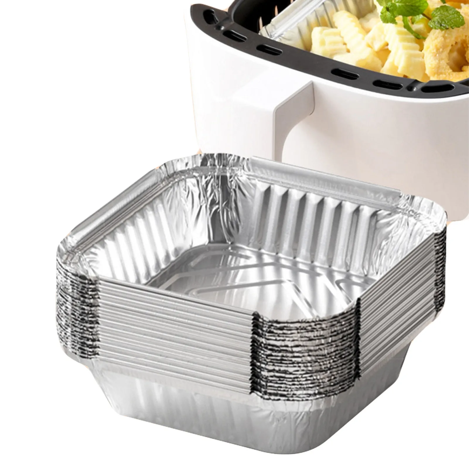 Aluminium Foil Containers With Food