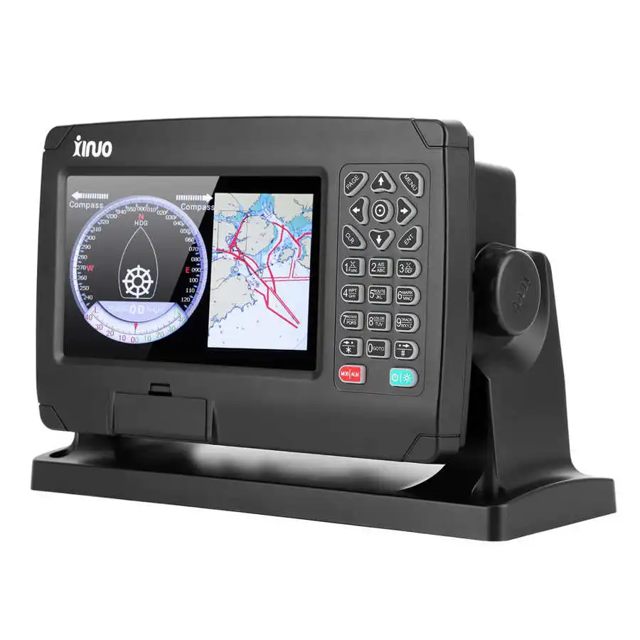 7in Boat Gps Chart Plotter Marine Navigation Bds/gps Ipx6 Waterproof ...
