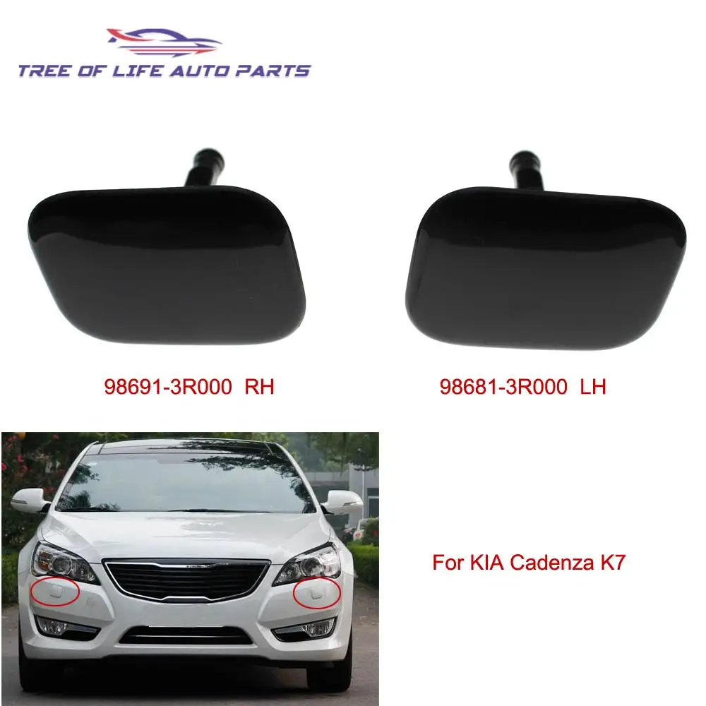 Left-Right-Front-Headlight-Cleaning-Washer-Spray-Nozzle-Cover-Headlamp ...