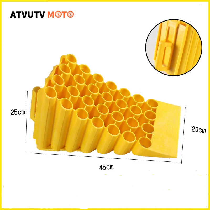 2pcs-Plastic-High-Strength-Wheel-Chock-Wheel-Anti-slip-Block-Wheel ...