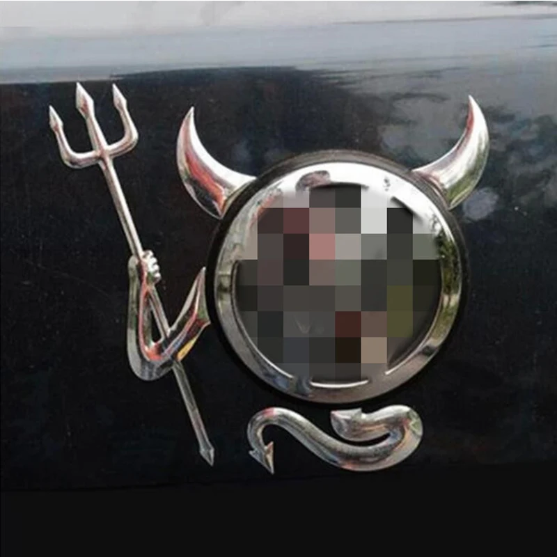 3D Devil Style Demon Sticker Car Styling Auto Emblem Logo Paper Decals ...