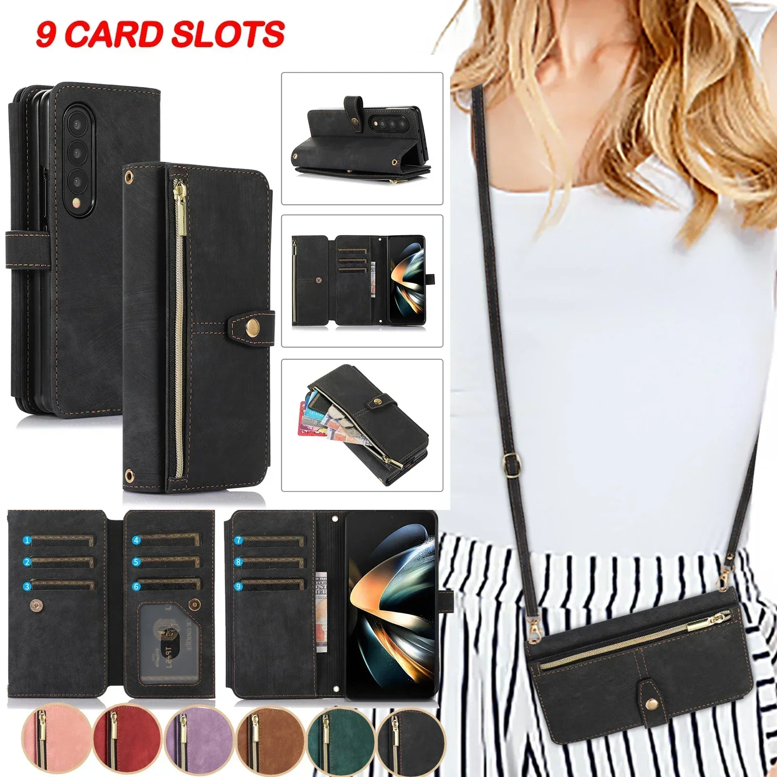 Crossbody-Wallet-Phone-Case-for-Samsung-Galaxy-Z-Fold-6-5-4-3-Fold5 ...
