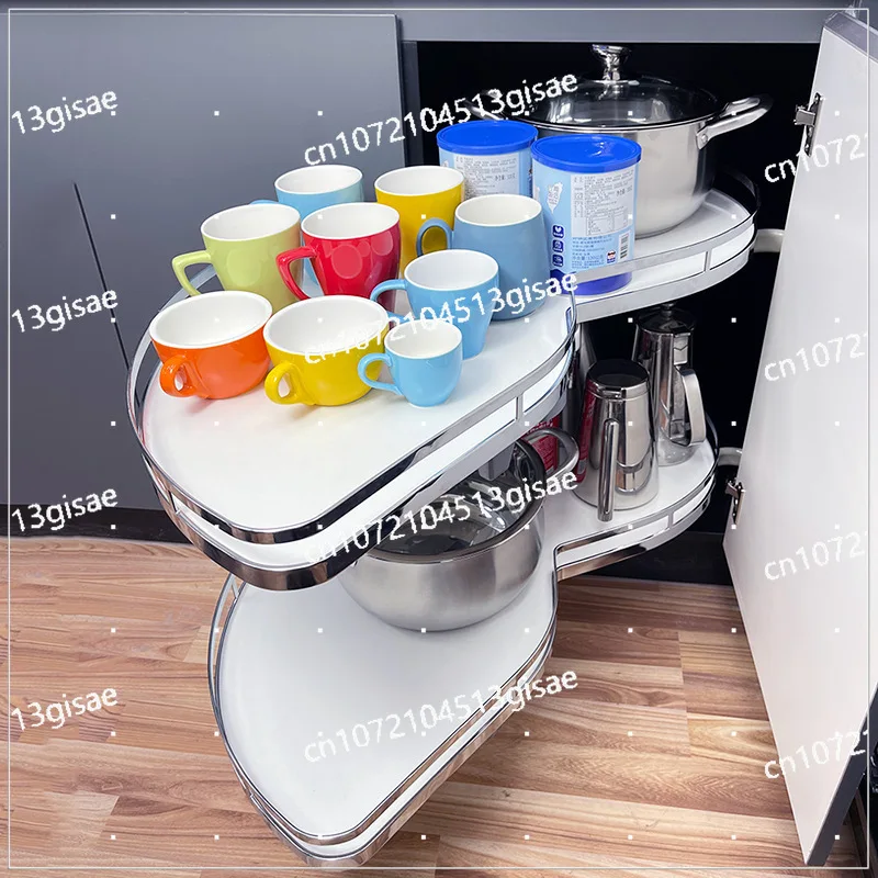 Kitchen-Cabinet-Corner-Basket-Seasoning-Basket-Double-Layer-Seasoning ...