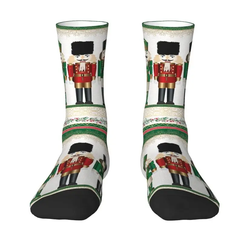 Merry Christmas Nutcrackers Dress Socks for Men Women Warm Funny Novelty Nutcracker Soldier Doll ...