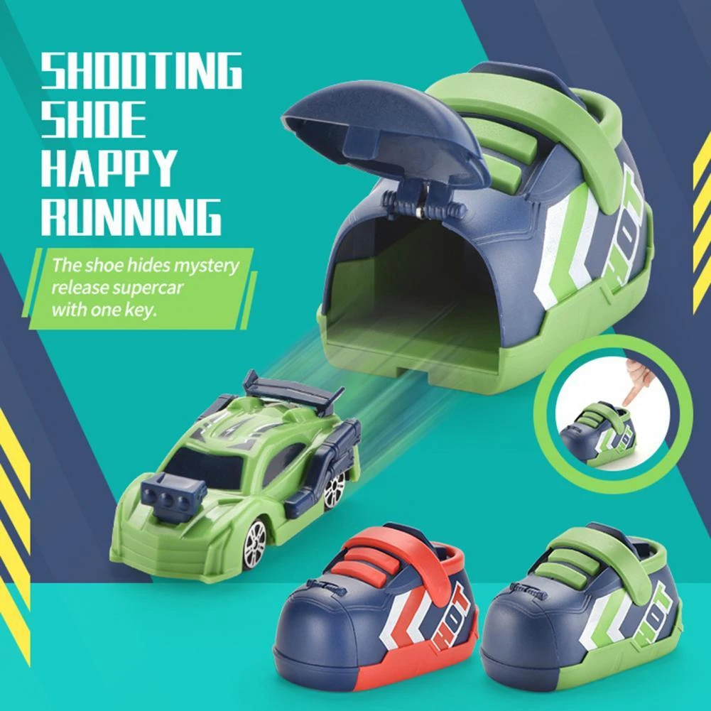 Catapult Running Shoes Children's Toy Car Catapult Car Set Competitive ...
