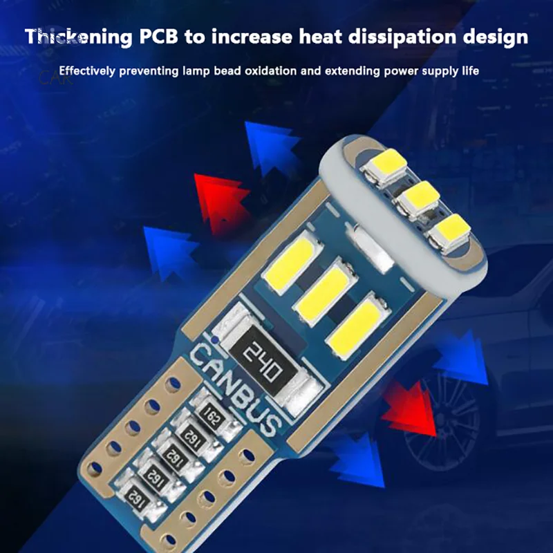Reading-Bulb-Singal-Lamp-W5W-194-T10-Led-Canbus-No-Error-Car-Interior ...