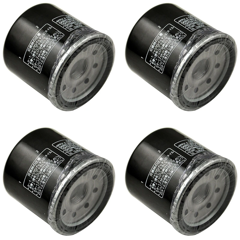 Four Motorcycle Oil Filter For Yamaha 600 CC FZ6 Fazer600 07 10 FZ6R 09 ...