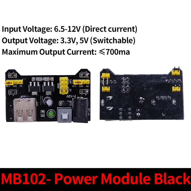 Electronics Kit MB102 830 Solderless Breadboard Power Supply 65pcs Jump ...