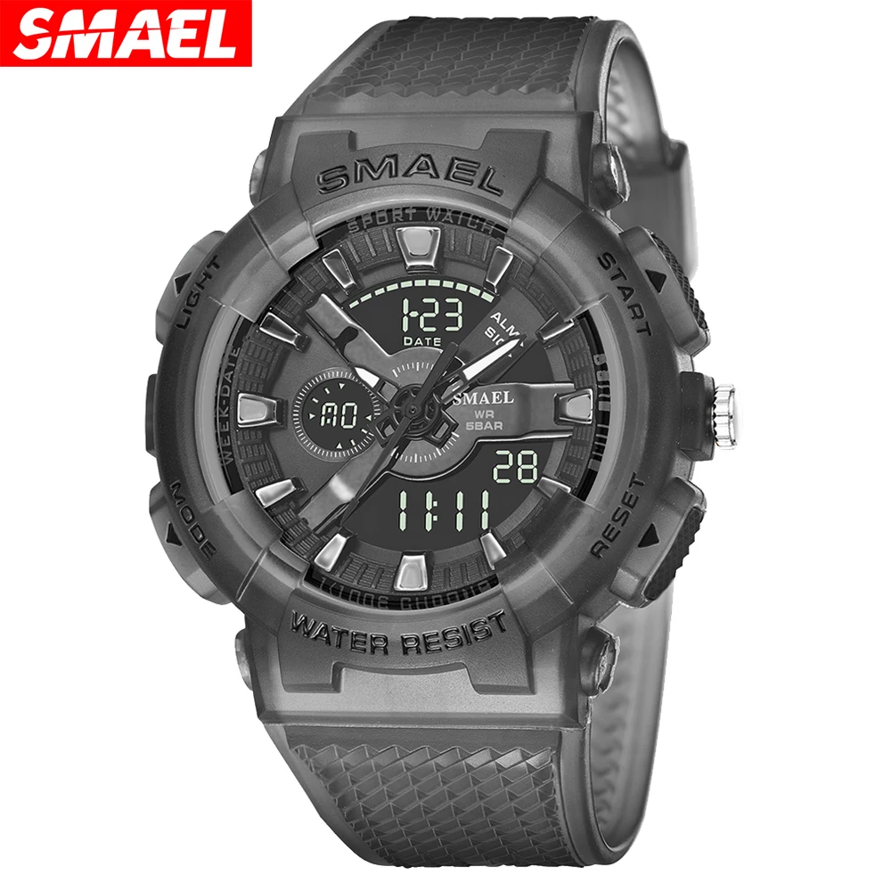 SMAEL-Sport-Digital-Watch-for-Men-Waterproof-Sports-Style-Silicone ...