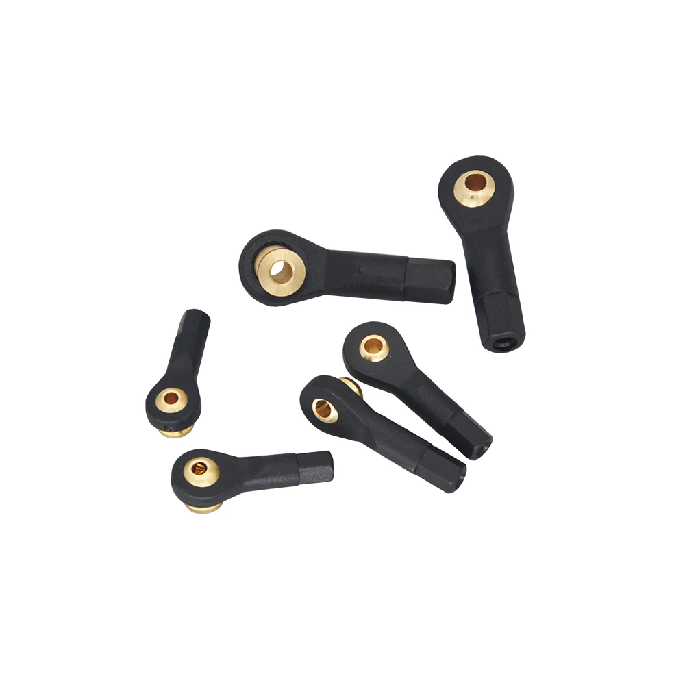 10pcs M2 M2.5 M3 Nylon Metal Ball Head Buckle Linkage Pull Rod Tie Rod ...