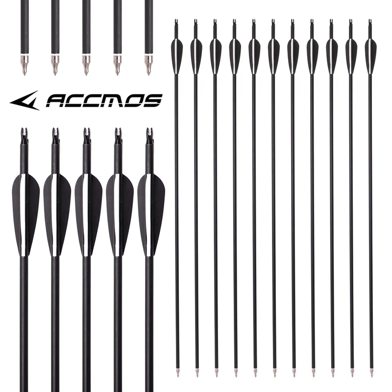 Mixed-Carbon-Arrow-28-29-30-31-Inch-Spine-500-with-Replaceable ...
