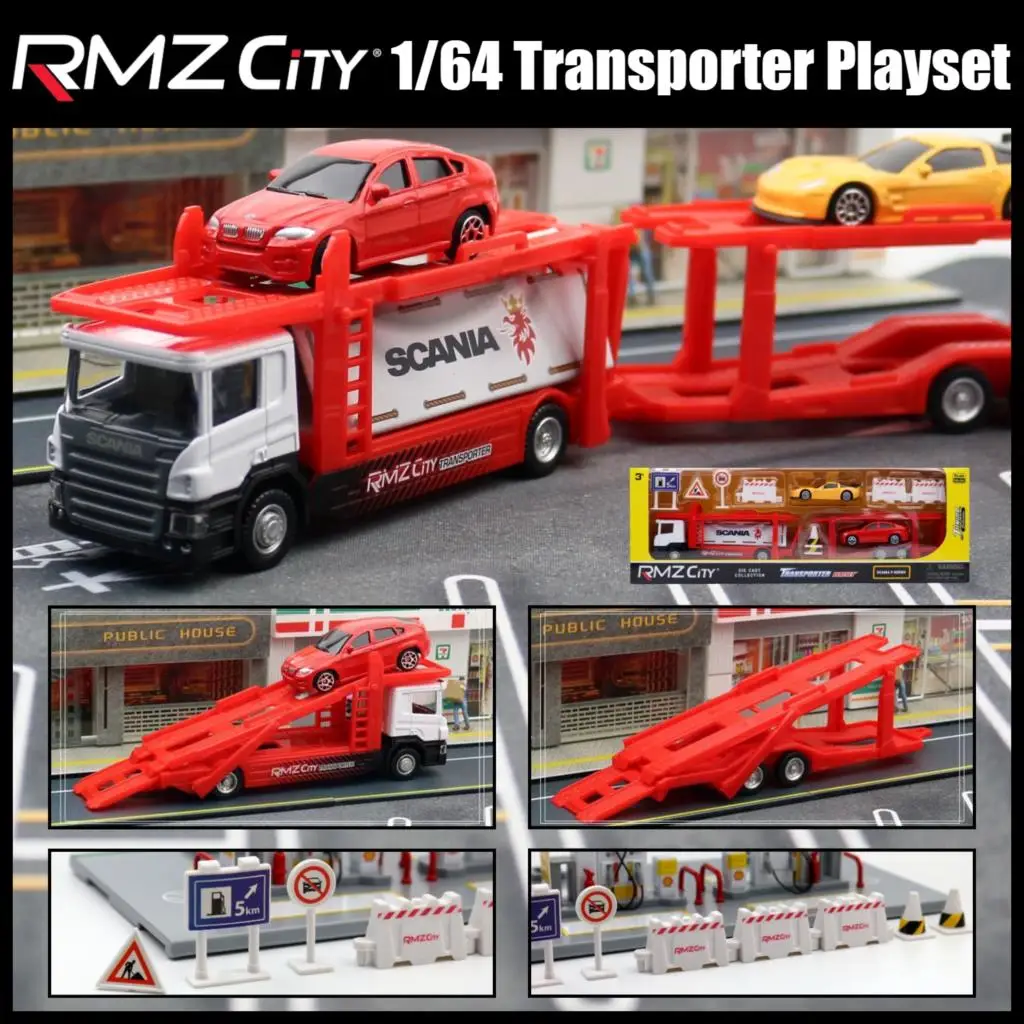 1-64-Scania-Transporter-Playset-Car-Toy-For-Children-Trailer-Tow-Truck ...