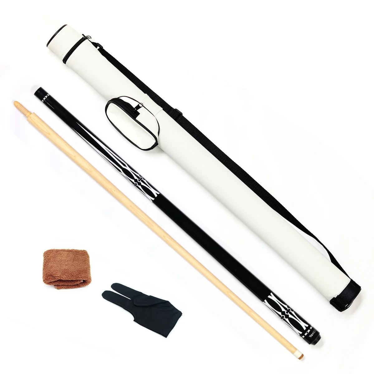 Snooker-Carom-Billiard-CUE-wooden-Joint-Pool-Que-Stick-with-White-Case ...