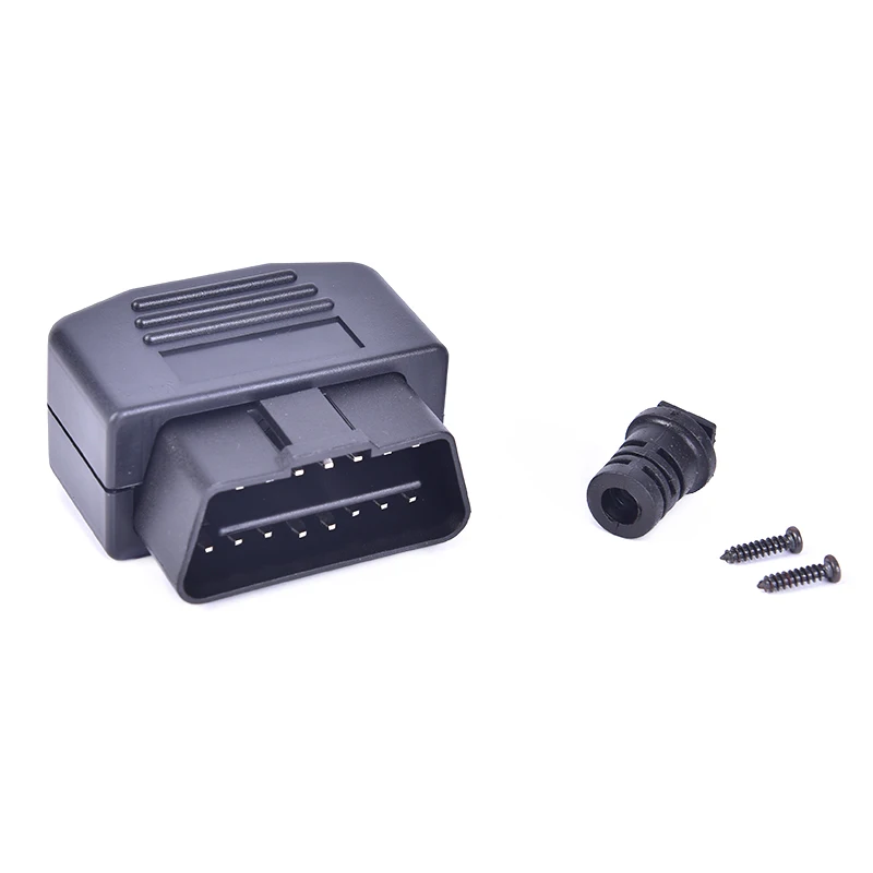 OBD II Type 16 Pin Male Auto Car Connector Cable Wire Sockets Connector ...