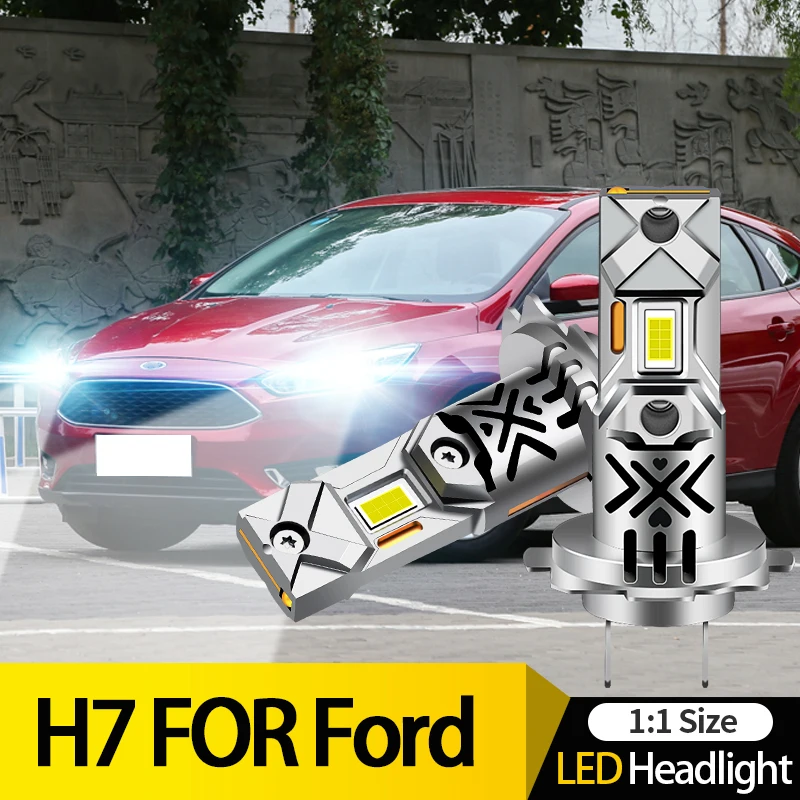 2PCS-60W-Turbo-H7-Led-Headlights-Low-Beam-Mini-Car-Light-Blub-6500K-12v ...