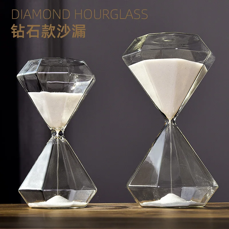 Diamond-Hourglass-Hourglass-for-Office-Desk-Decoration-Timepiece-Home ...