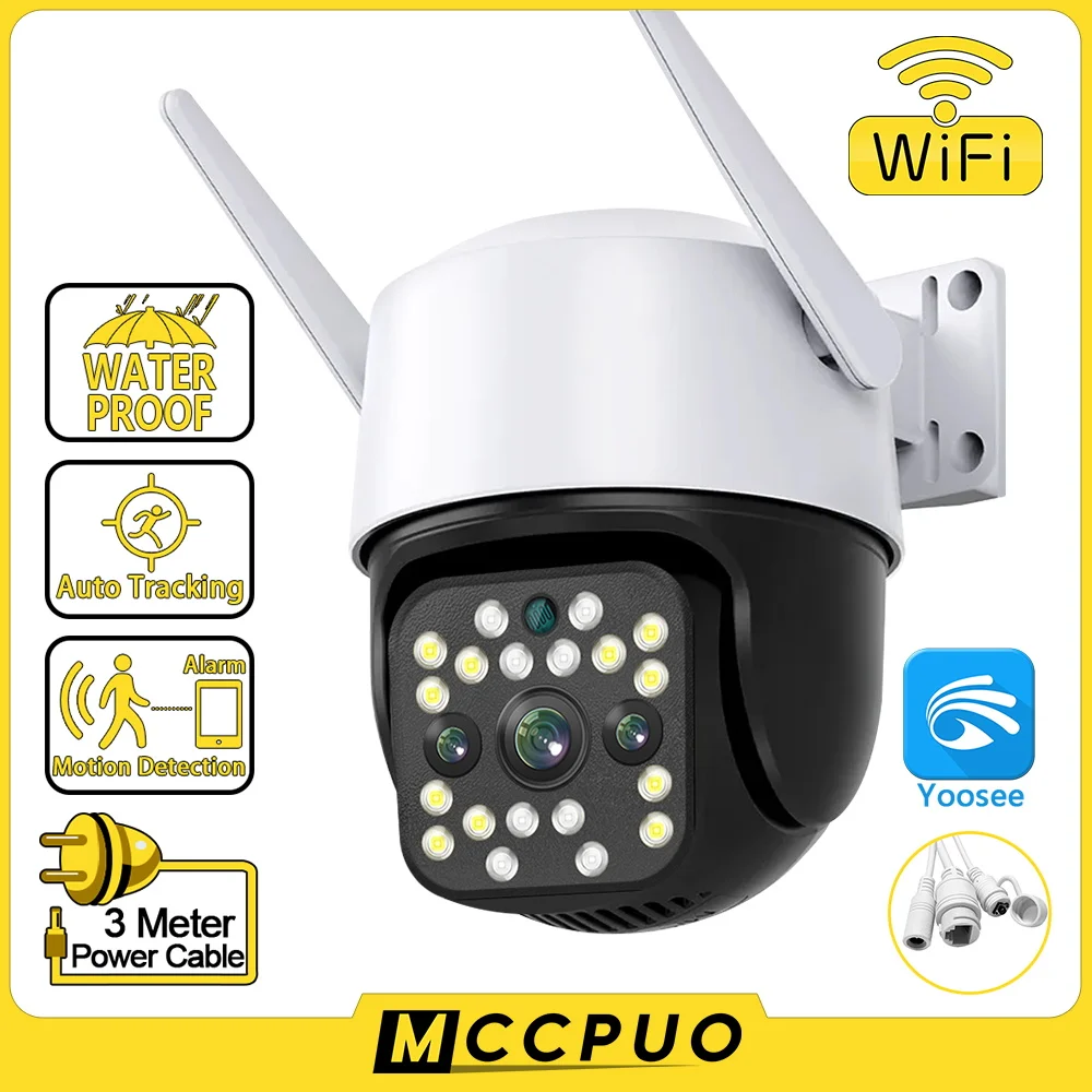 Mccpuo-5MP-WIFI-3-Lens-Outdoor-Camera-AI-Human-Auto-Tracking-Security ...