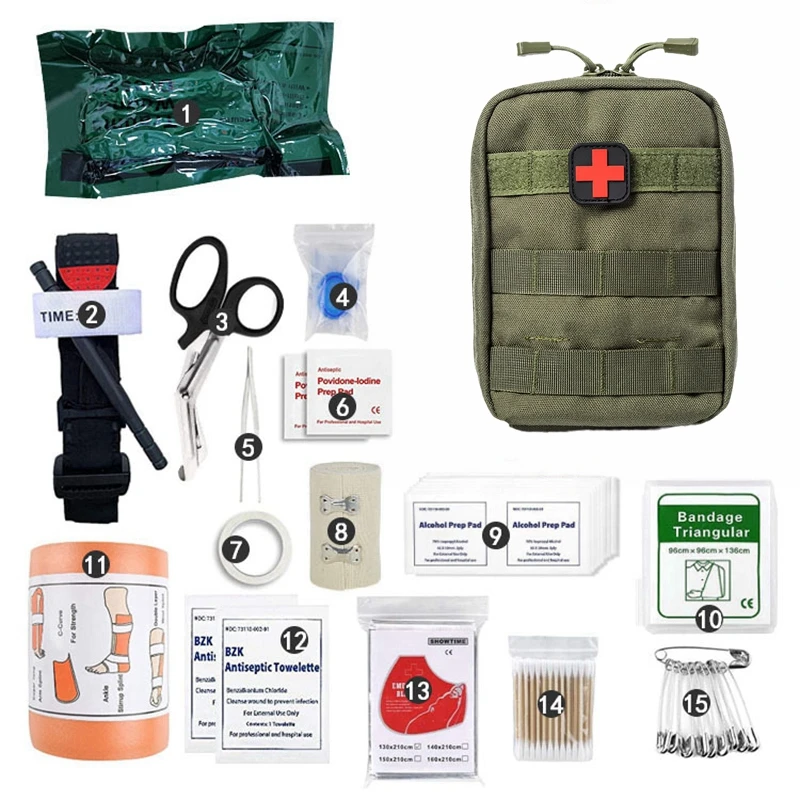 Ifak Tactical Medical Pouch Military First Aid Kit Outdoor Hunting ...