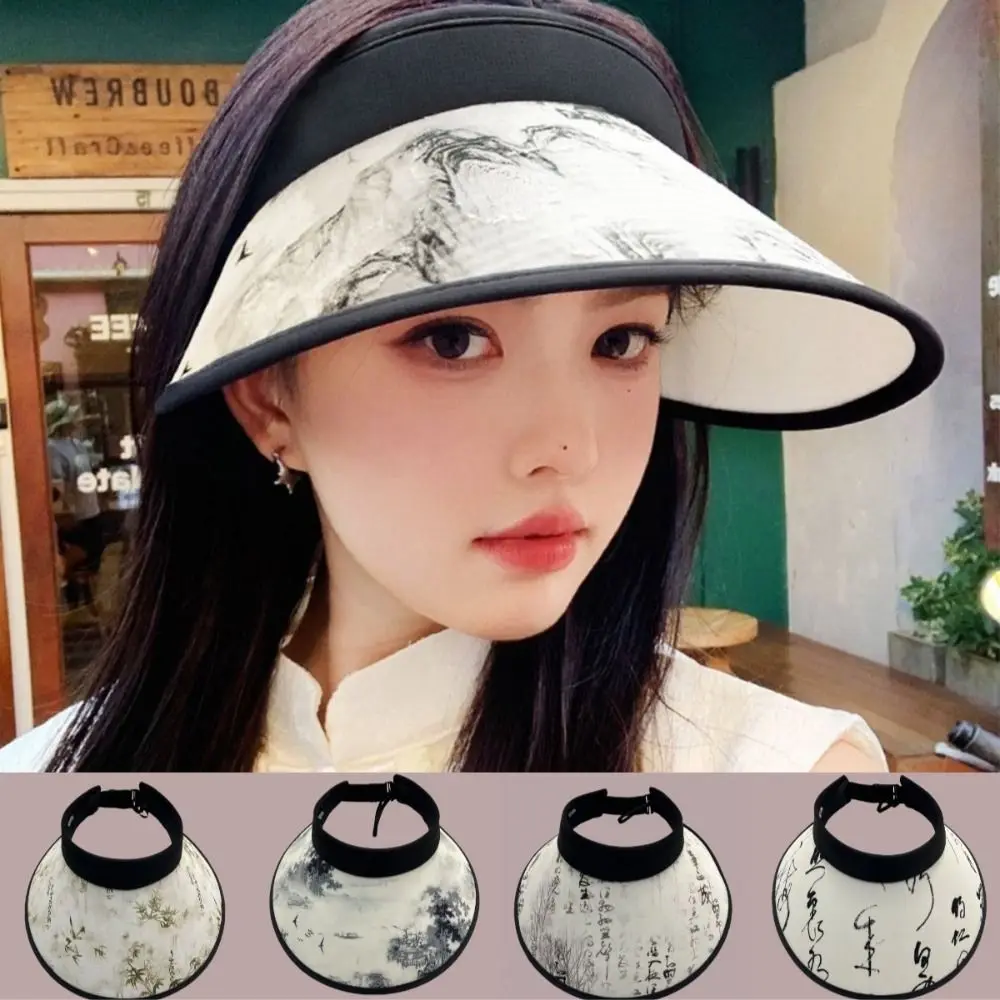 Summer-Portable-Sun-Hat-UV-Protection-Wide-Brim-Empty-Top-Hat-Empty-Top ...