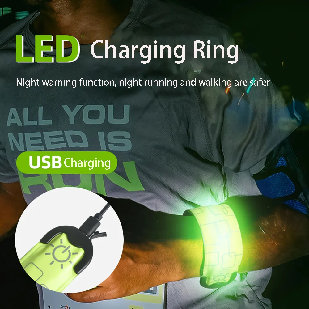 LED-Night-Light-USB-Charging-Armband-Wearable-Running-Arm-Belt-Glow ...
