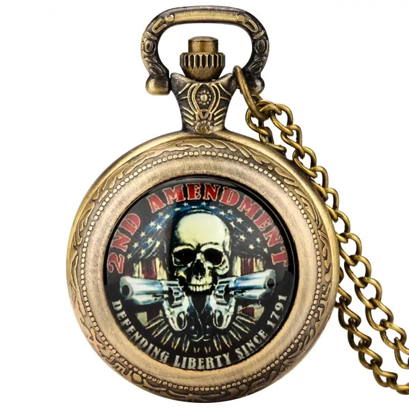 Medium-Size-Bronze-Gun-Skull-DEFENDING-LIBERTY-SINCE-1791-2nd-AMENDMENT ...