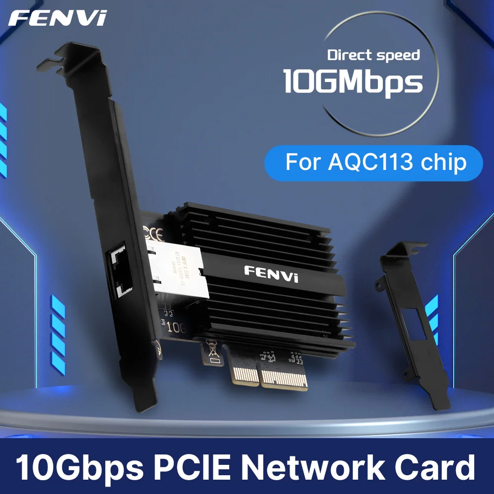 fenvi-10Gbps-Pcie-to-RJ45-for-Marvell-AQC113C-Network-Card-Gigabit ...