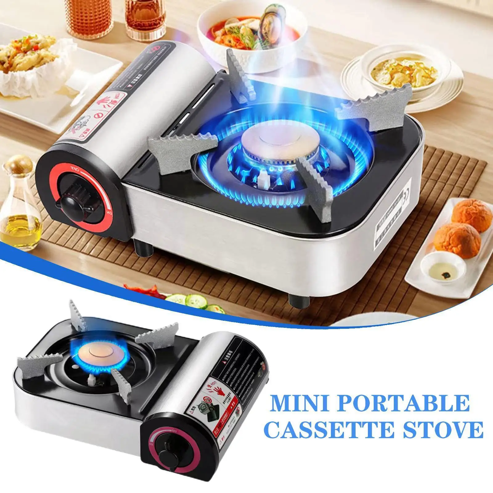Portable Gas Cooker Stove Cassette Butane Gas Stove Outdoor Camping ...