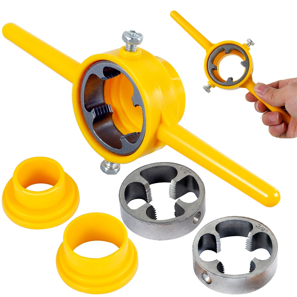 6Pcs-PVC-Thread-Maker-Tool-1-2-3-4-1-Inch-Plumbing-Thread-Tools-Maker ...