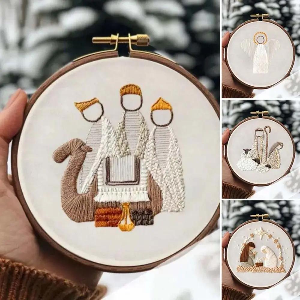 Nativity-Scene-Embroidery-Kit-DIY-Religious-Vintage-Embroidery ...